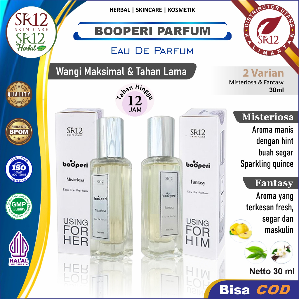 Jual Parfum SR12 Booperi Parfum Misteriosa & Fantasy | Eau De Parfum | Parfume | Perfume ...