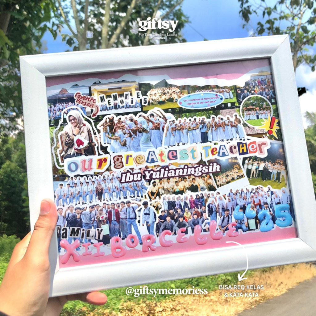 Jual READY 1 HARI ! GARANSI JIKA PECAH ! SCRAPFRAME KADO HARI GURU ...
