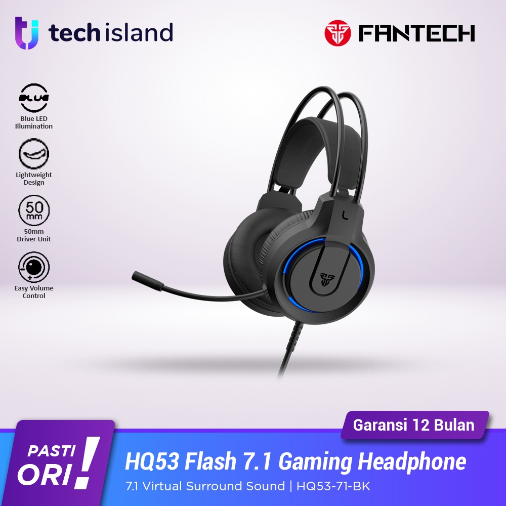 Jual Fantech Flash HQ53 7.1 Headphone Gaming PC with Microphone, LED ...