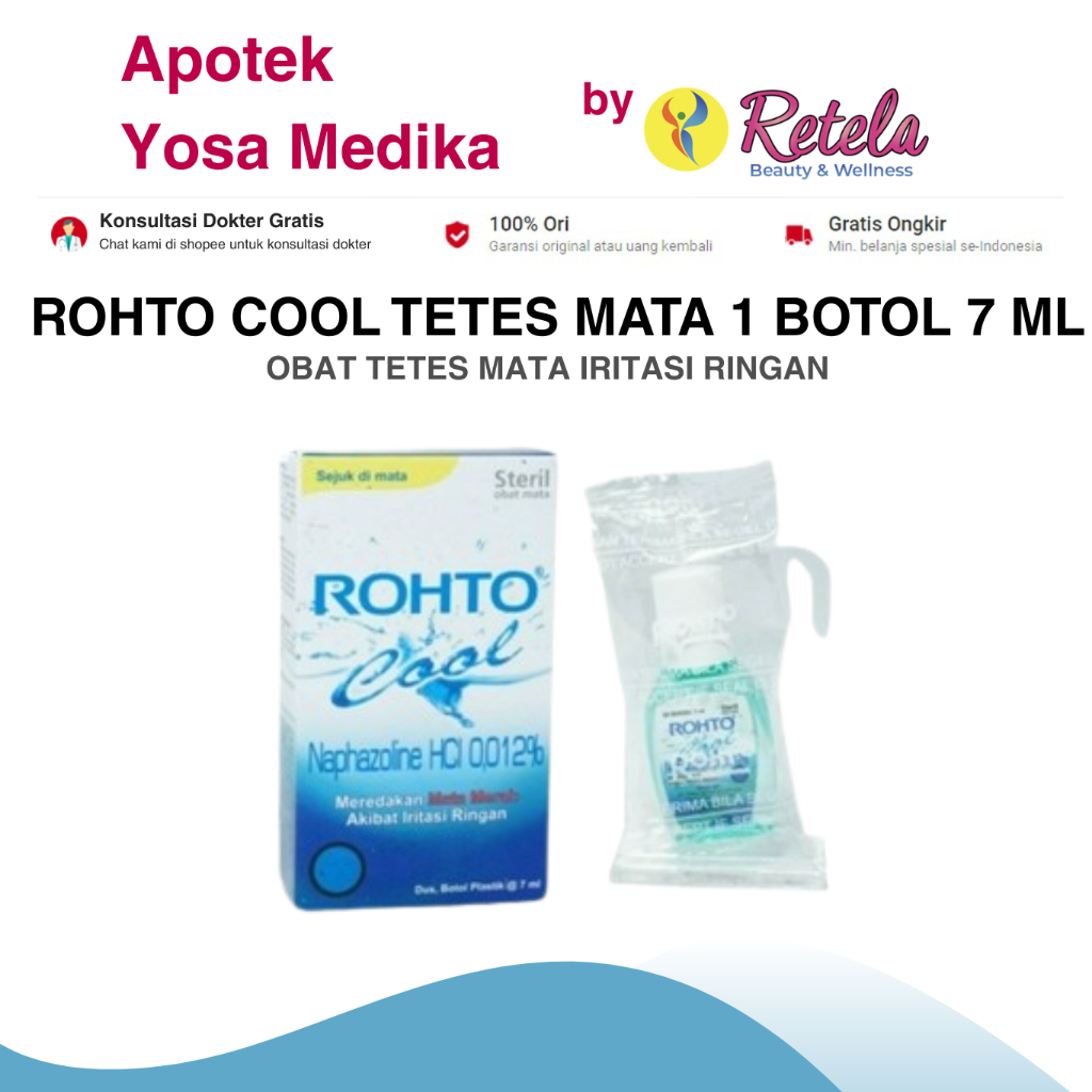 Jual ROHTO COOL TETES MATA 1 BOTOL 7 ML | Shopee Indonesia