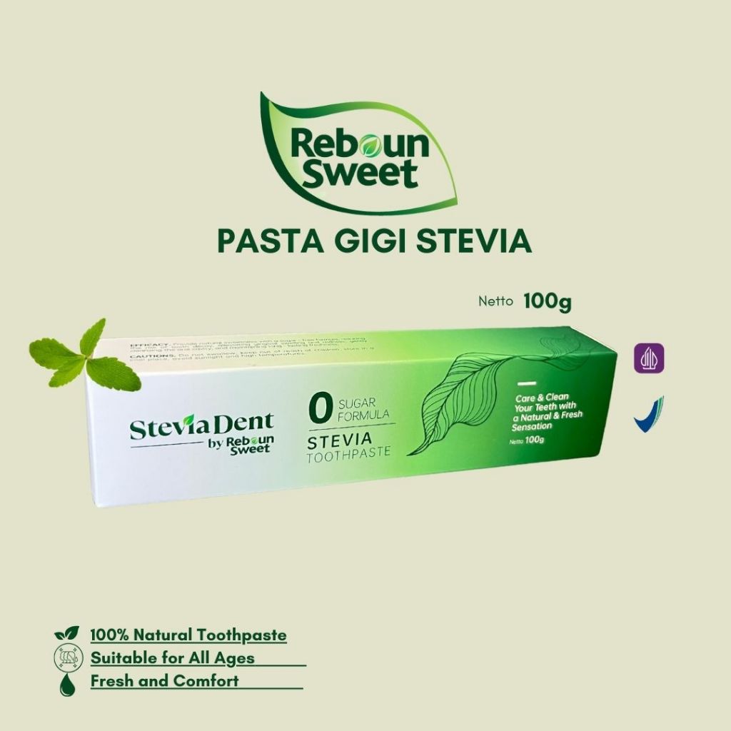 Jual Reboun Sweet STEVIADENT Pasta Gigi Stevia | Shopee Indonesia