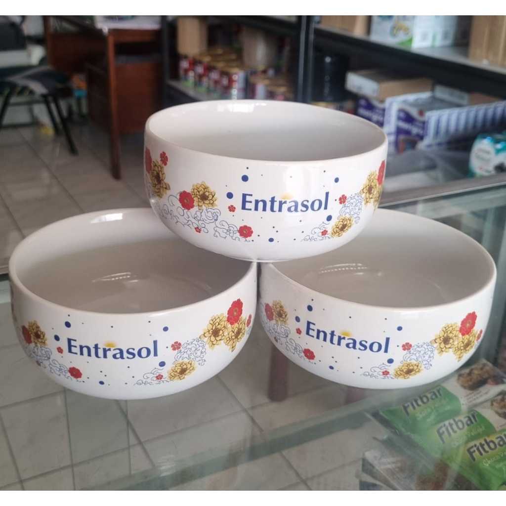 Jual MANGKOK KERAMIK ENTRASOL TEMA BUNGA | Shopee Indonesia
