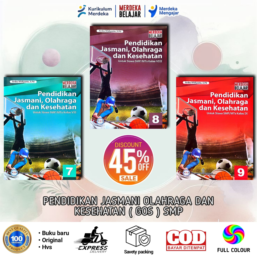 Jual Buku Siswa Pendamping PJOK Kelas 7,8,9 SMP Kurikulum Merdeka - Global Offset Sejahtera ...