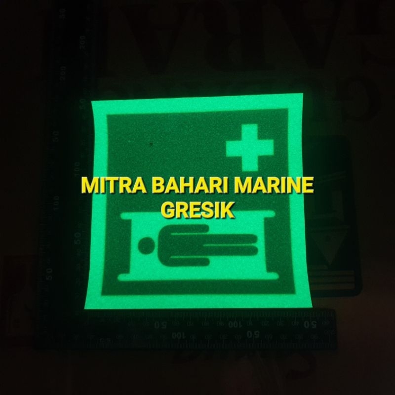 Jual Stiker IMO Symbol IMPA 334071 Stretcher Ukuran 15x15cm Glow In The ...