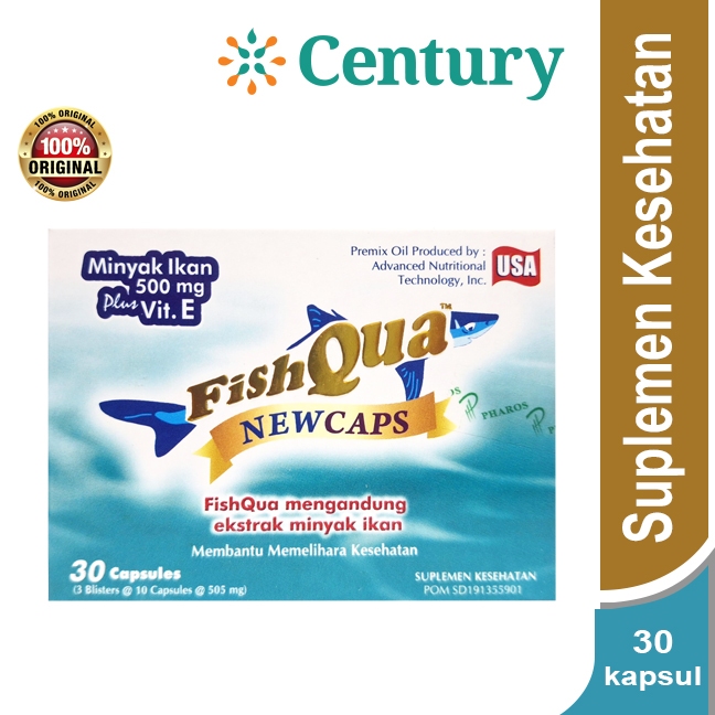 Jual Fishqua Newcaps 30 Kapsul / Minyak Ikan / Daya Tahan Tubuh ...