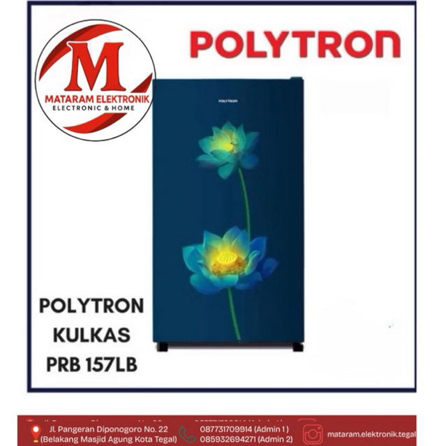 Jual Polytron Kulkas 1 Pintu 150L PRB-157LB / PRB 157 LB 150 Liter ...