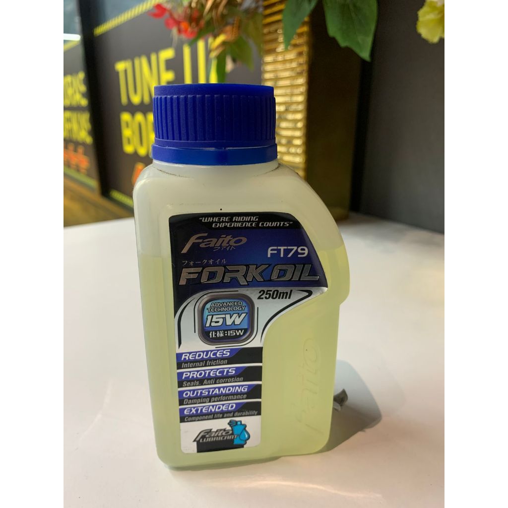Jual FAITO Oli Shock Fork Oil 15W 250 ML awet dan bagus | Shopee Indonesia