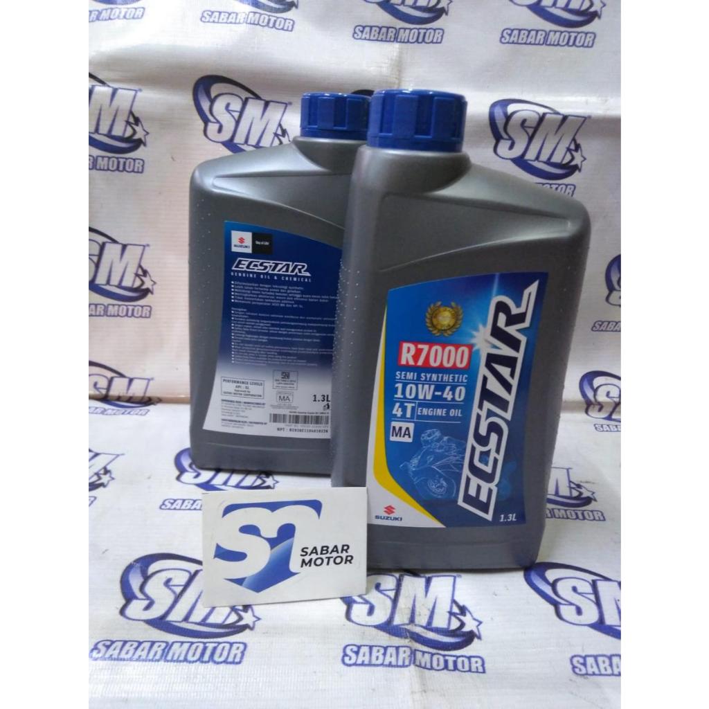 Jual OLI SGO ECSTAR R7000 10W-40 API SL 1.3L / Oli Suzuki GSX 1300ml ...