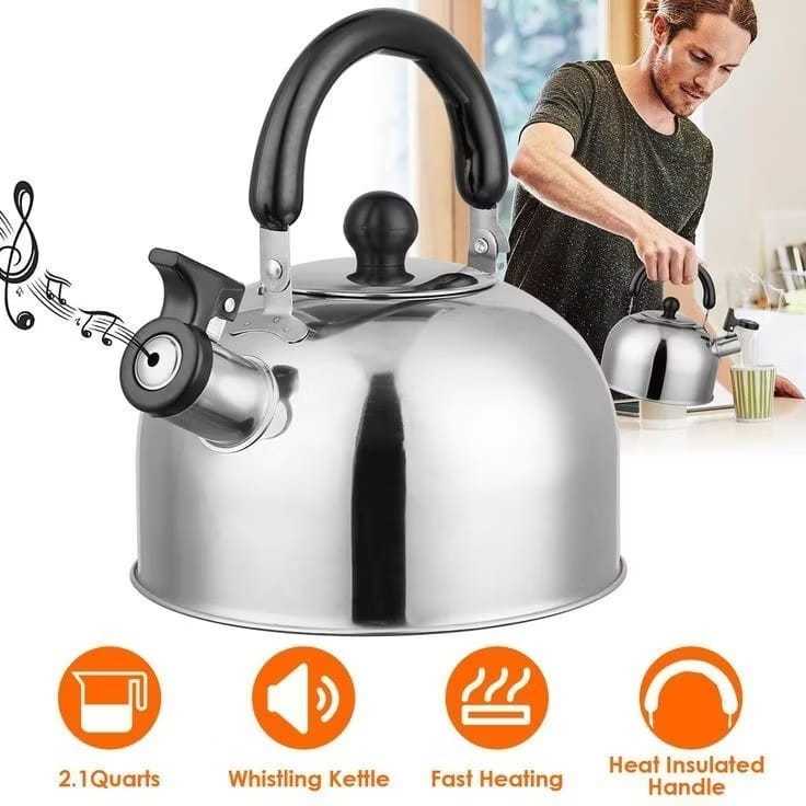 Jual teko siul stainless steel ketel ceret masak air panas bunyi wadah tempat teh kopi | Shopee ...