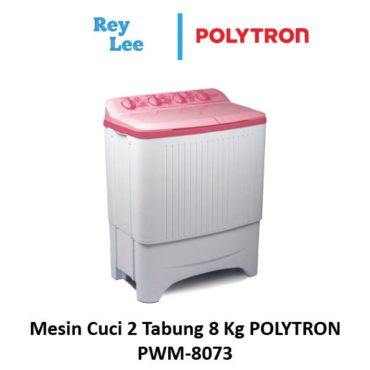 Jual Mesin Cuci 2 Tabung 8 Kg POLYTRON PWM-8073 | Shopee Indonesia