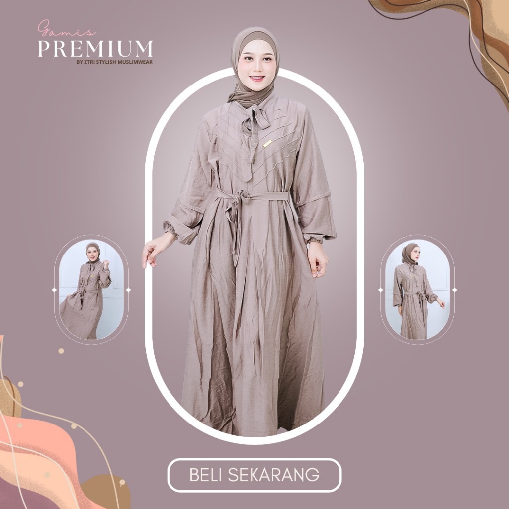Jual Dress Panjang Wanita Modern –Gamis Model Simple Elegan dan mewah ...