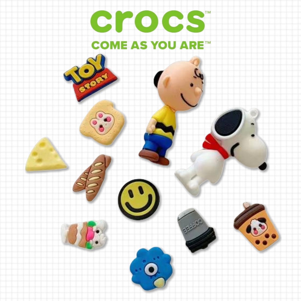 Jual Jibbitz Sandal Crocs 11 pcs Diy Original 3D Jibbitz Charlie dan ...
