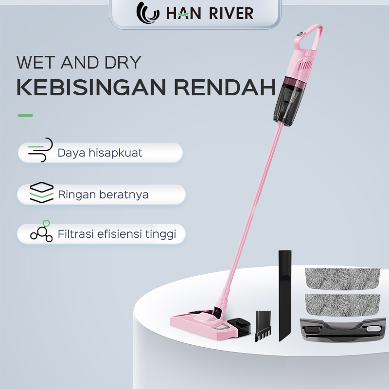 Jual HAN RIVER Vacuum Cleaner Portable 20000Pa Kuat Hisap Dan Mengepel ...