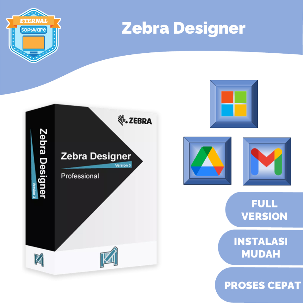 Jual Zebra Designer Professional Full Version Aplikasi Design Barcode ...