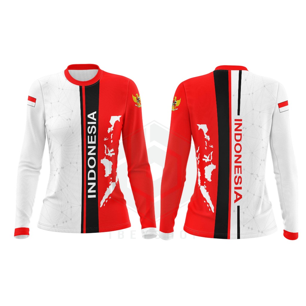 Jual Kaos Baju Wanita Jersey 17 Agustus 2025 Dirgahayu HUT RI 80 Fullprint ART07 | Shopee Indonesia