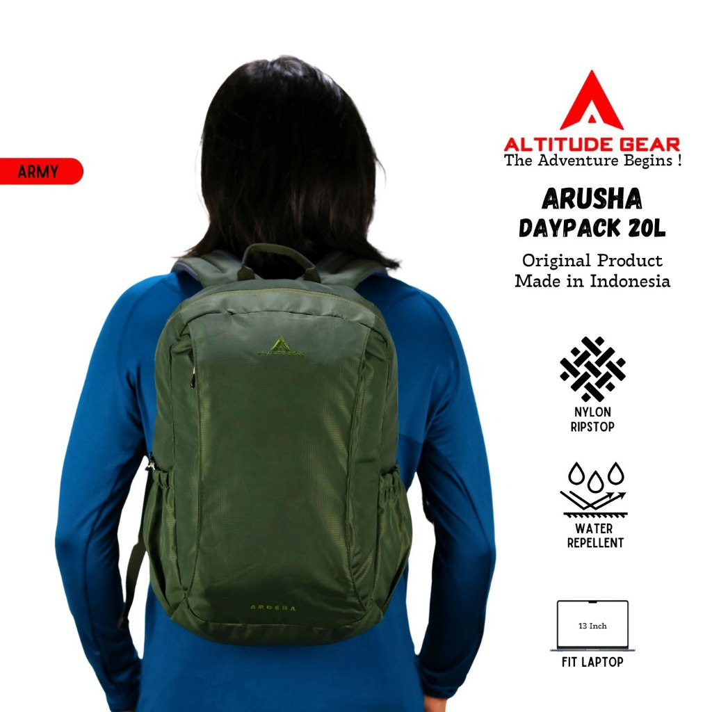 Jual Altitude Gear Arusha 20L Tas Ransel Punggung Sekolah Kerja Travelling Laptop Pria Wanita ...
