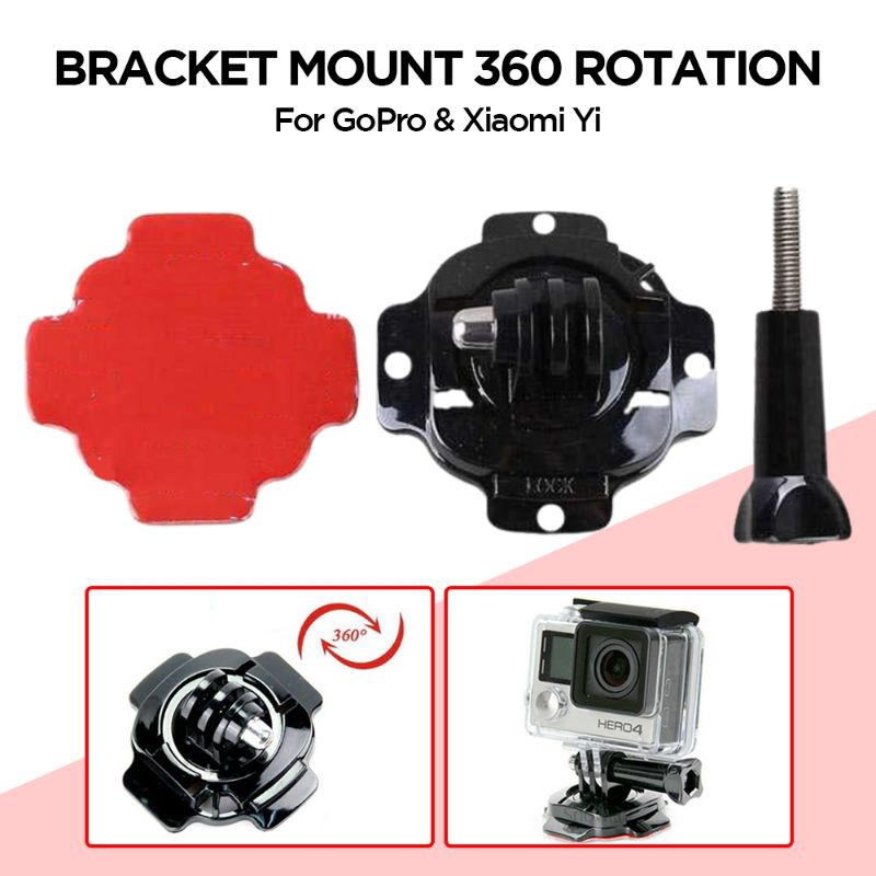 Jual mounting helm rotating 360 action cam | Shopee Indonesia