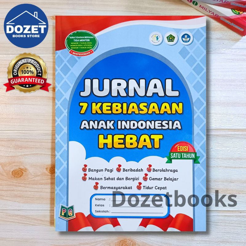Jual Buku Jurnal 7 Kebiasaan Anak Indonesia Hebat Edisi Satu Tahun PG | Shopee Indonesia