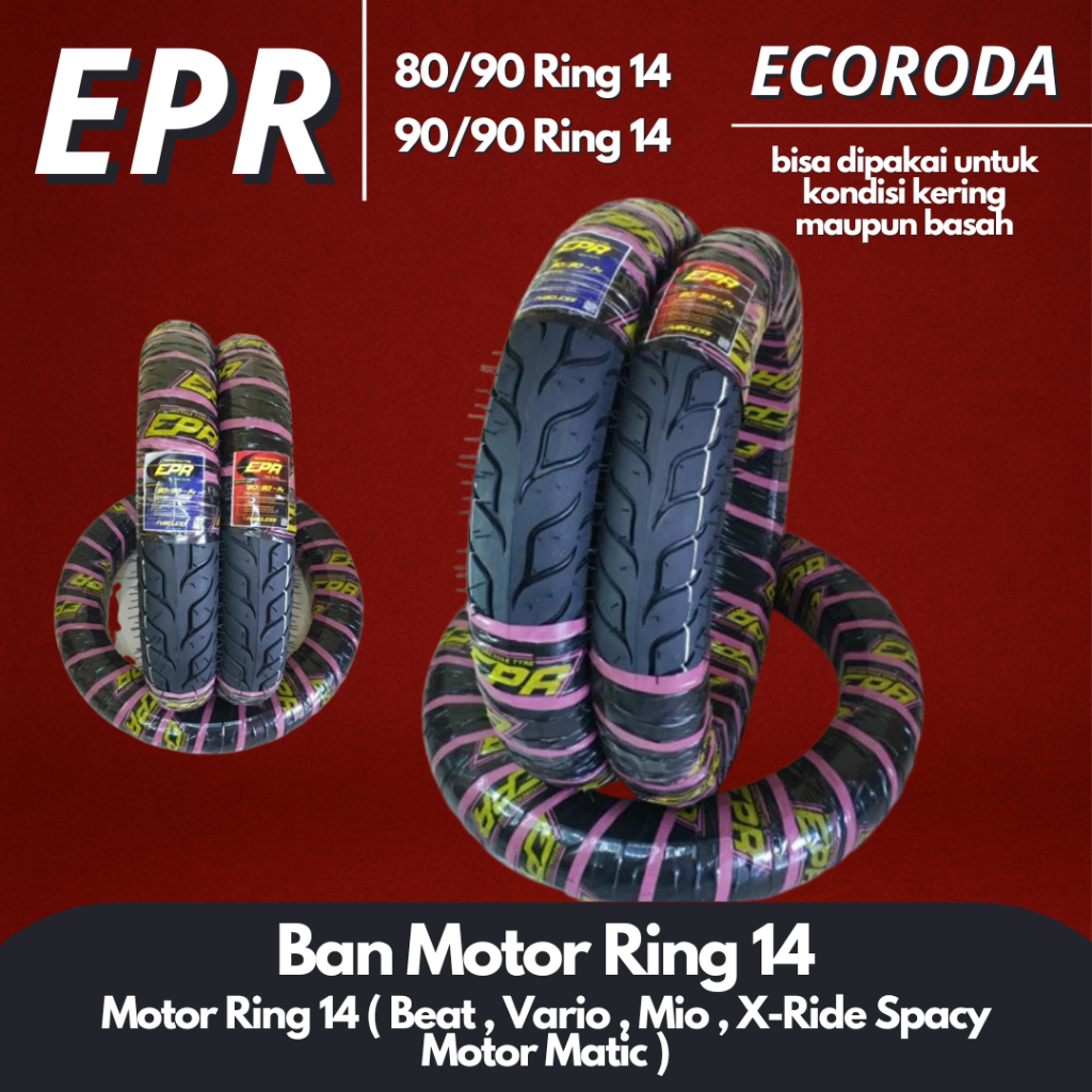 Jual Ban Ring 14 Motor 90/90 Tubeless Cod Tubles Tubetype 90 & 80 90 14 ...
