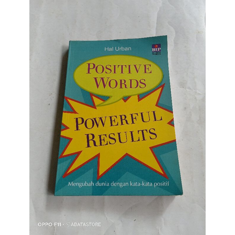 Jual BUKU POSITIVE WORDS POWERFUL RESULTS HAL URBAN | Shopee Indonesia