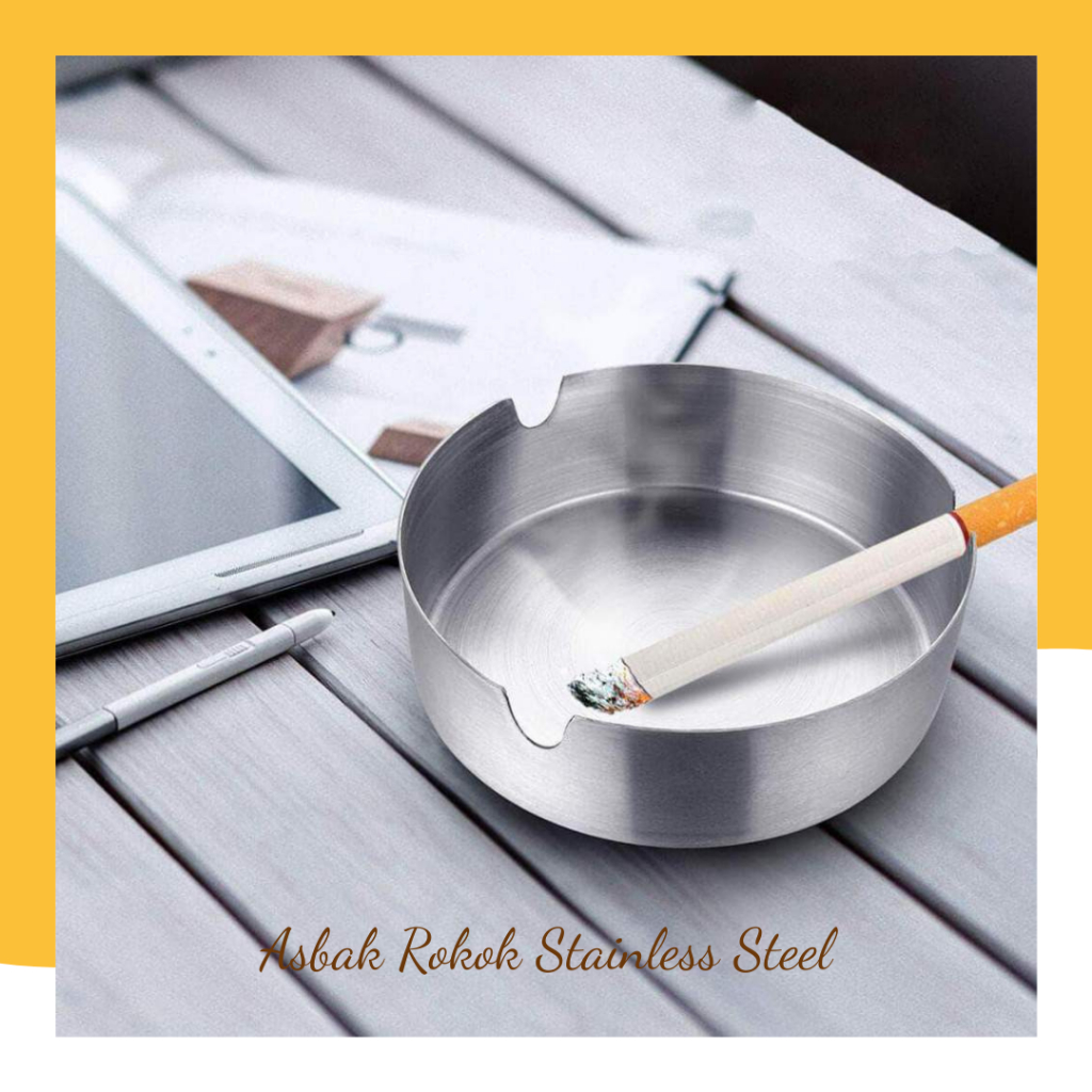 Jual Asbak Rokok Stainless Steel Bulat Tebal | Shopee Indonesia