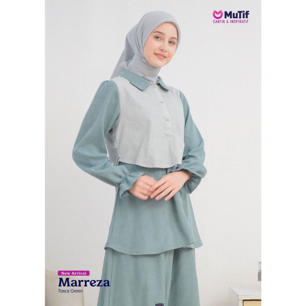 Jual [COD] TERBARU MUTIF 2025 MARREZA SET TOSCA GREEN | MATERIAL MEDINA ...