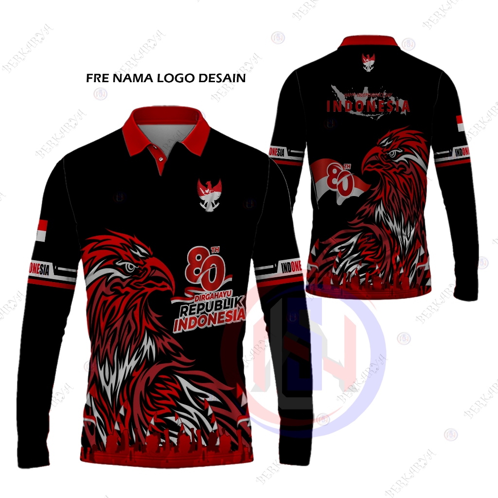 Jual Kaos Polo Indonesia Hut RI Ke 80 Jersey 17 Agustus 2025 Baju Kaos Panitia Agustusan ...