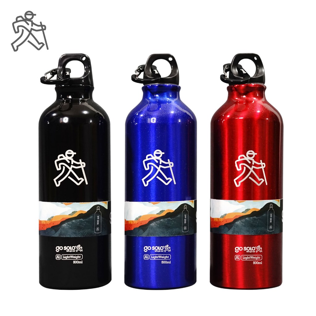 Jual Go Solo Alu Sport Bottle Icon Logo 500ml | Shopee Indonesia