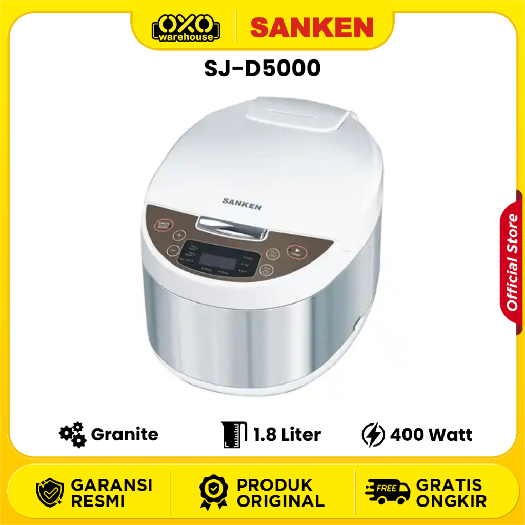 Jual SANKEN Rice Cooker Digital SJ-D5000 Magic Com Penanak Nasi 1.8L ...