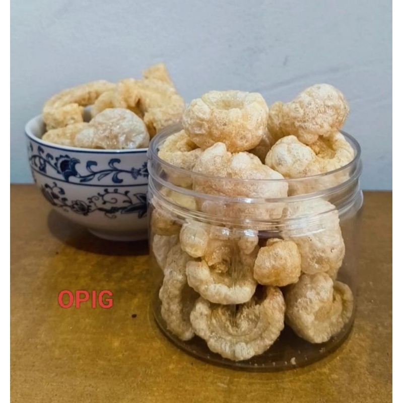 Jual OPIG Kerupuk babi samcan nong toples mini 400ml | Shopee Indonesia