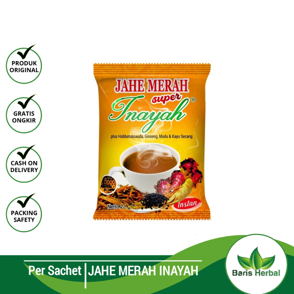 Jual Jahe Merah Inayah Sachet 23gr Original | Shopee Indonesia