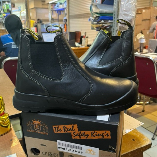 Jual Sepatu Safety Kings 706X Black / Safety Shoes / Sepatu Kings KWD ...