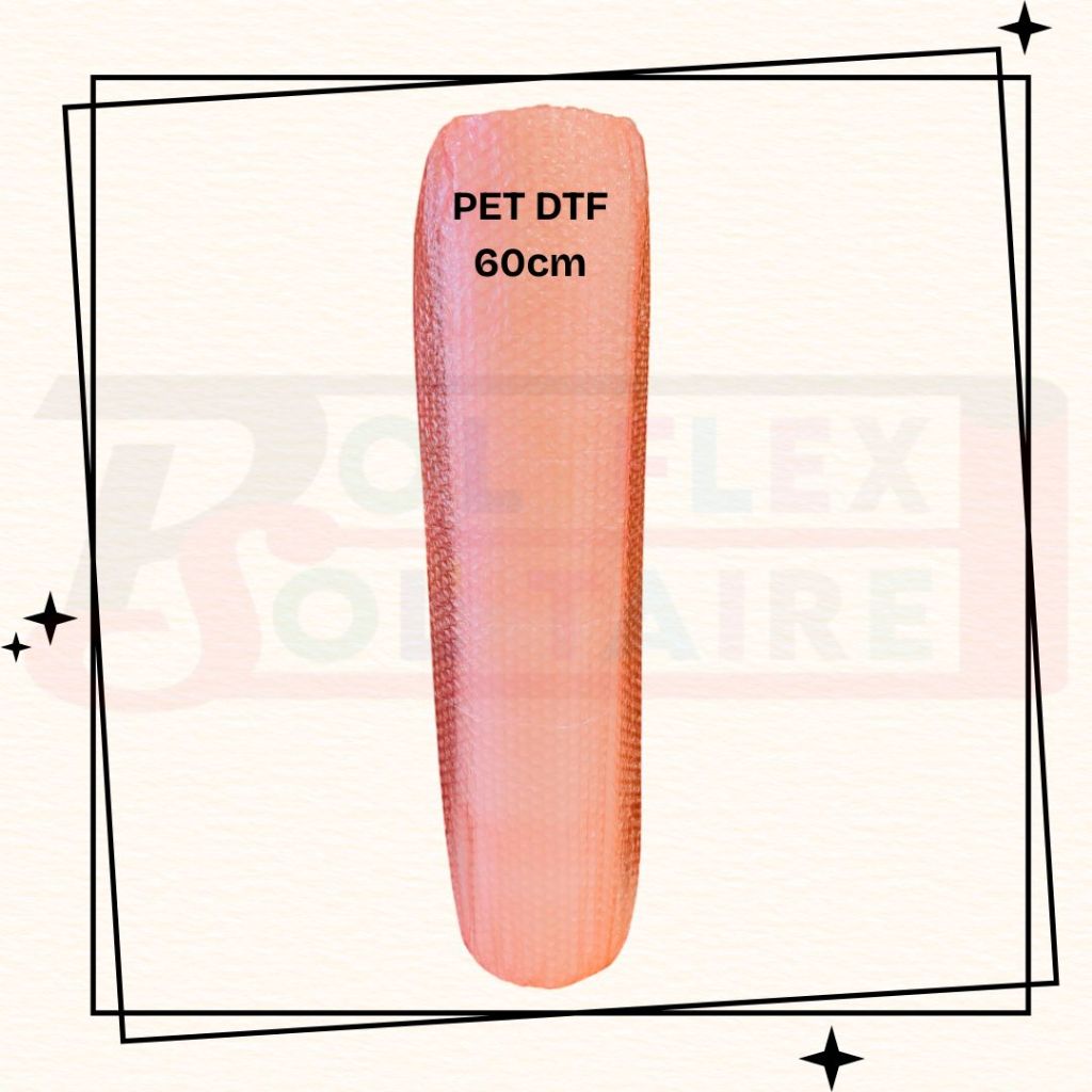 Jual Polyflex Solitaire Transfer FILM atau DTF PAPER PREMIUM Lebar 60cm ...