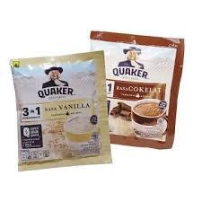 Jual QUAKER OATMEAL MINUMAN SEREAL OAT 3 IN 1 RASA COKLAT VANILLA ...