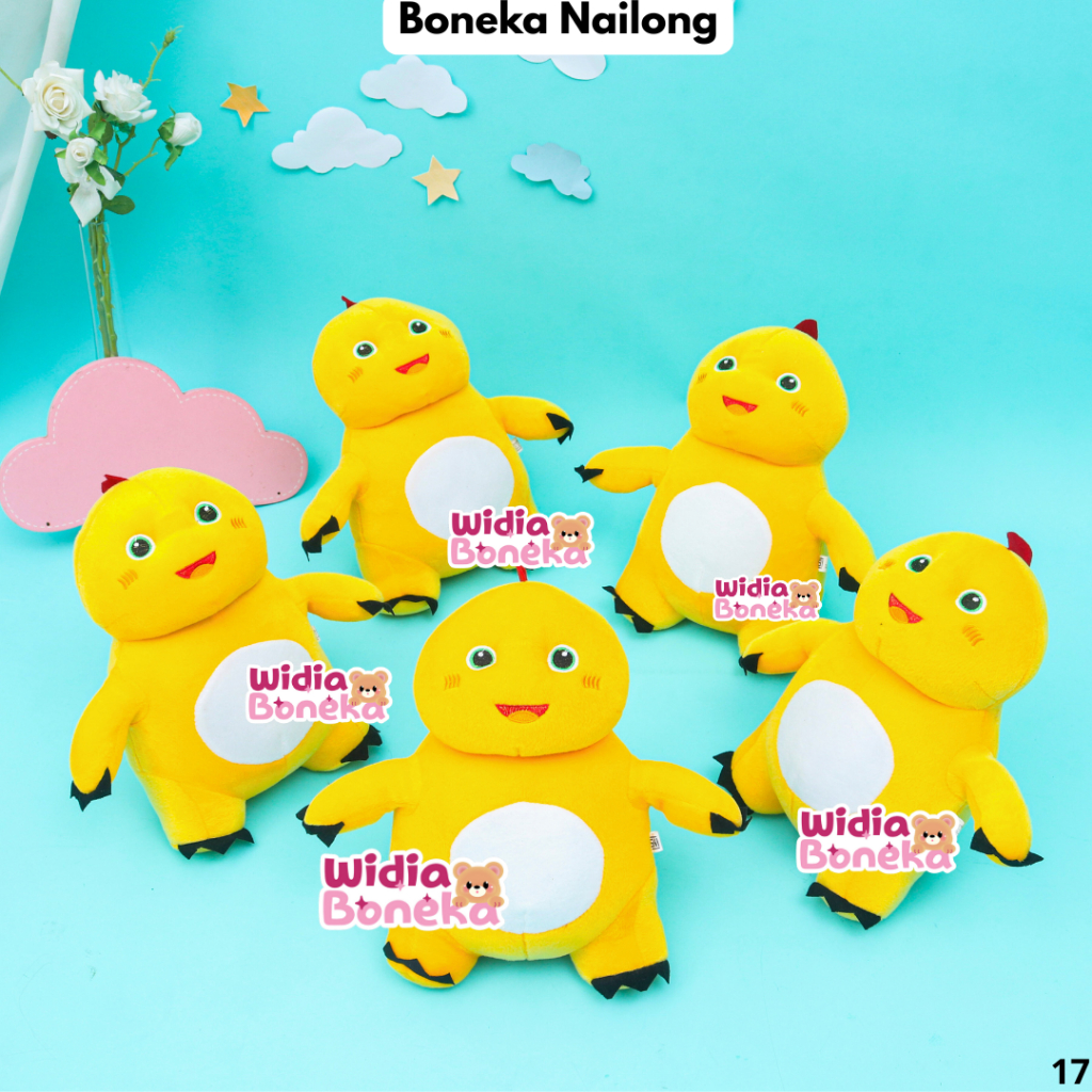Jual Boneka Dino Naloong Kuning Size L 35cm | Shopee Indonesia