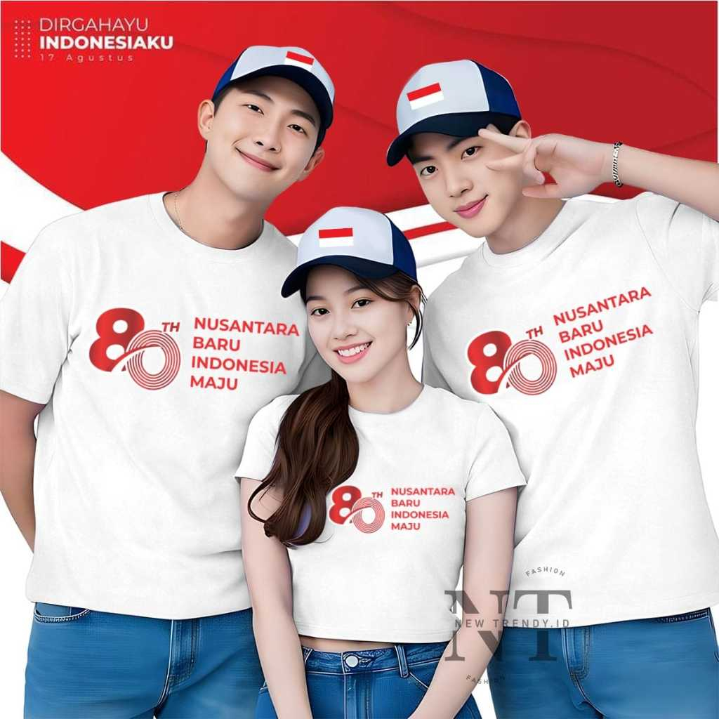 Jual NEW ARRIVAL KAOS HUT RI 80Th /ATASAN Dewasa/Anak SIZE LENGKAP BISA ...