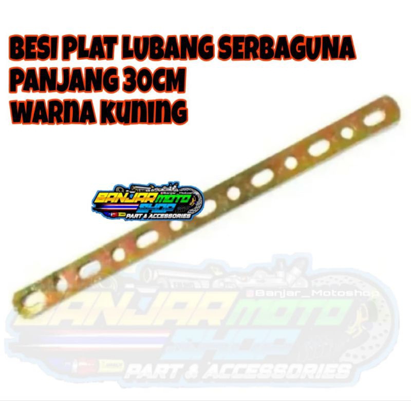 Jual Besi Plat Bracket Lubang Kuning / Besi braket Plat Bolong Lubang ...
