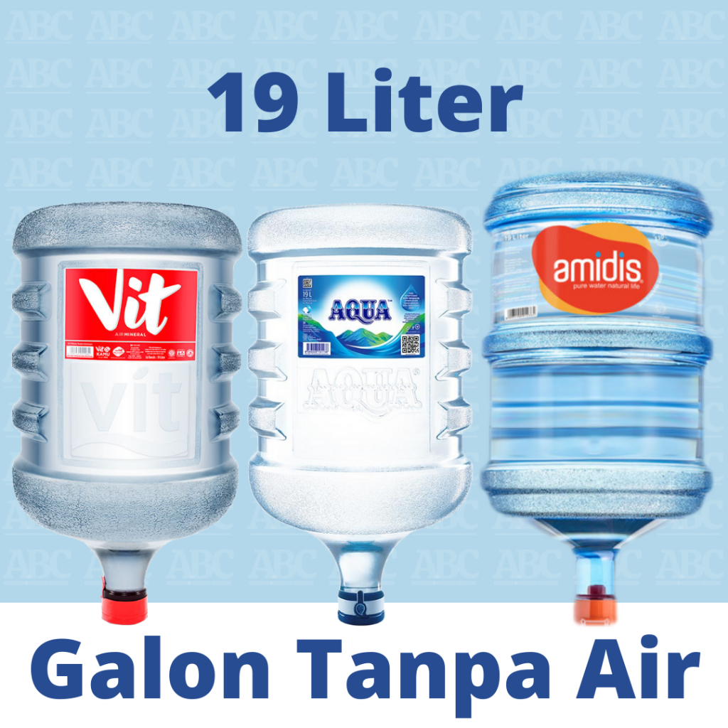 Jual Galon 19 Liter | Amidis | AQUA | Vit | Tanpa isi | Galon Saja ...