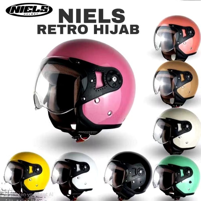 Jual Helm Retro dengan fitur Modern untuk wanita berhijab berstandar ...