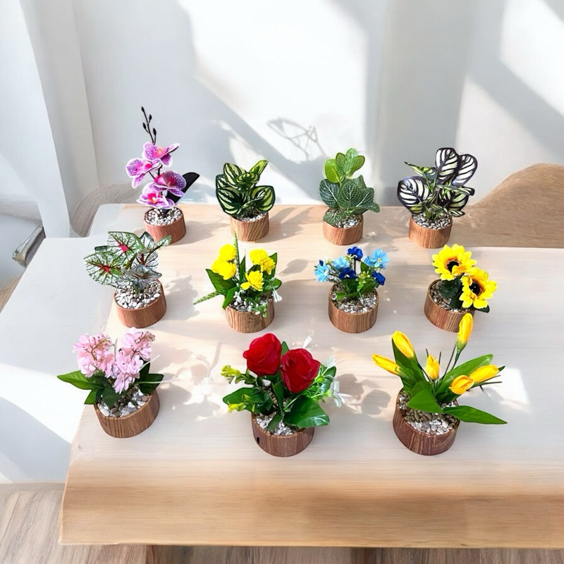 Jual paket 6pcs bunga mix random artificial vas aesthetic kones ...