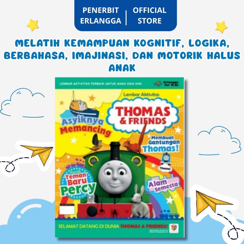 Jual [Erlangga Official] Buku Aktivitas Anak: Lembar Aktivitas Thomas & Friends Edisi 18 ...