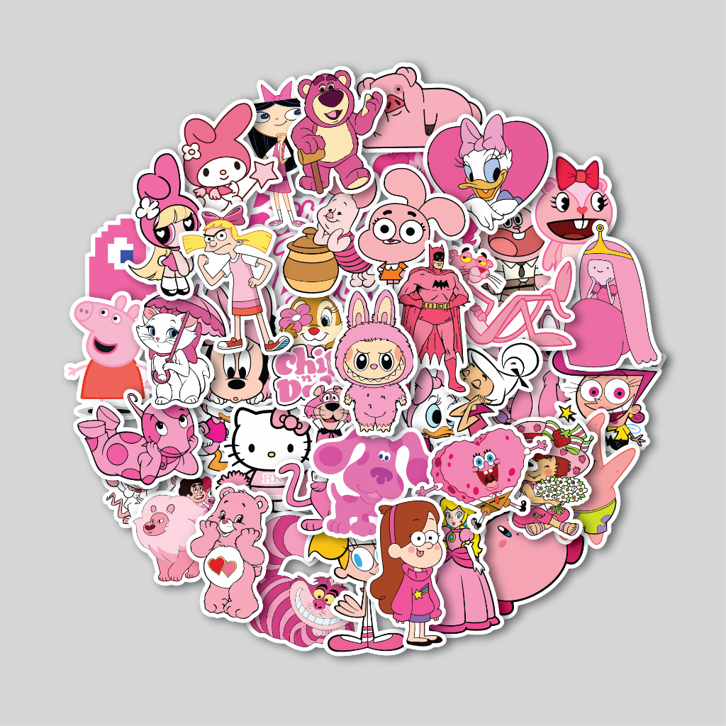 Jual STICKER PACK PINK POWER | STICKER TUMBLR | STIKER LAPTOP KOPER ...