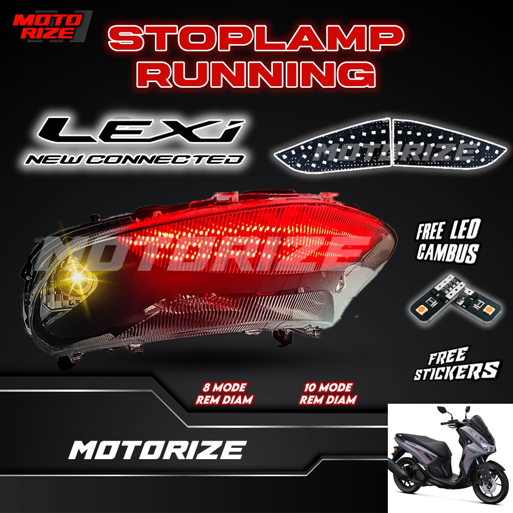 Jual STOPLAMP RUNNING LEXI NEW LAMPU LED REM BELAKANG MOTOR VARIASI ...