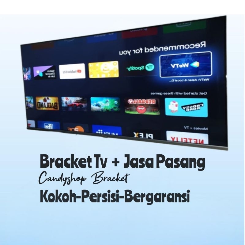 Jual Bergaransi!! Bracket Tv & Jasa pasang ukuran 32"55 inch | Shopee ...