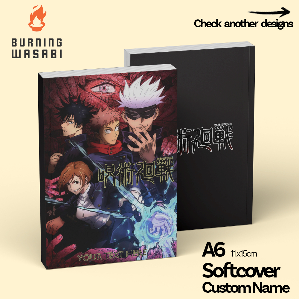 Jual Buku Saku Pocket Notebook Jujutsu Kaisen Softcover Custom Nama ...