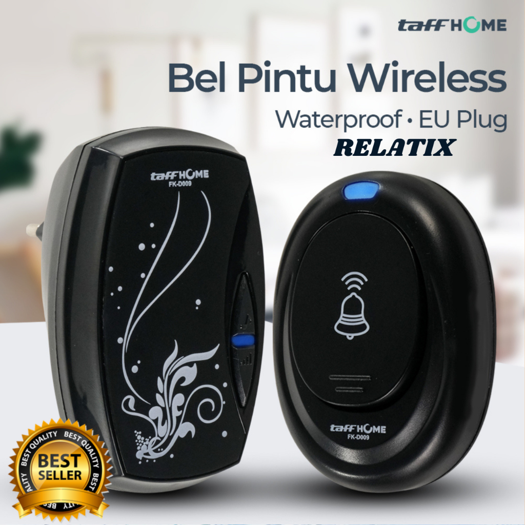 Jual [BISA COD] Taffhome Bel Pintu Rumah Tanpa Kabel 36 Nada Wireless ...
