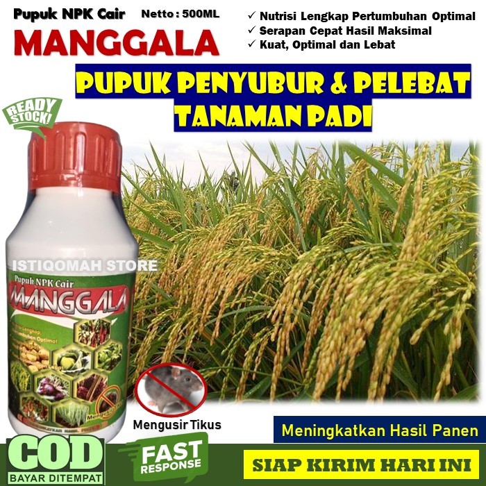 Jual MANGGALA 500ml Pupuk NPK Cair untuk Memacu Pertumbuhan Tanaman PADI Meningkatkan Kualitas ...