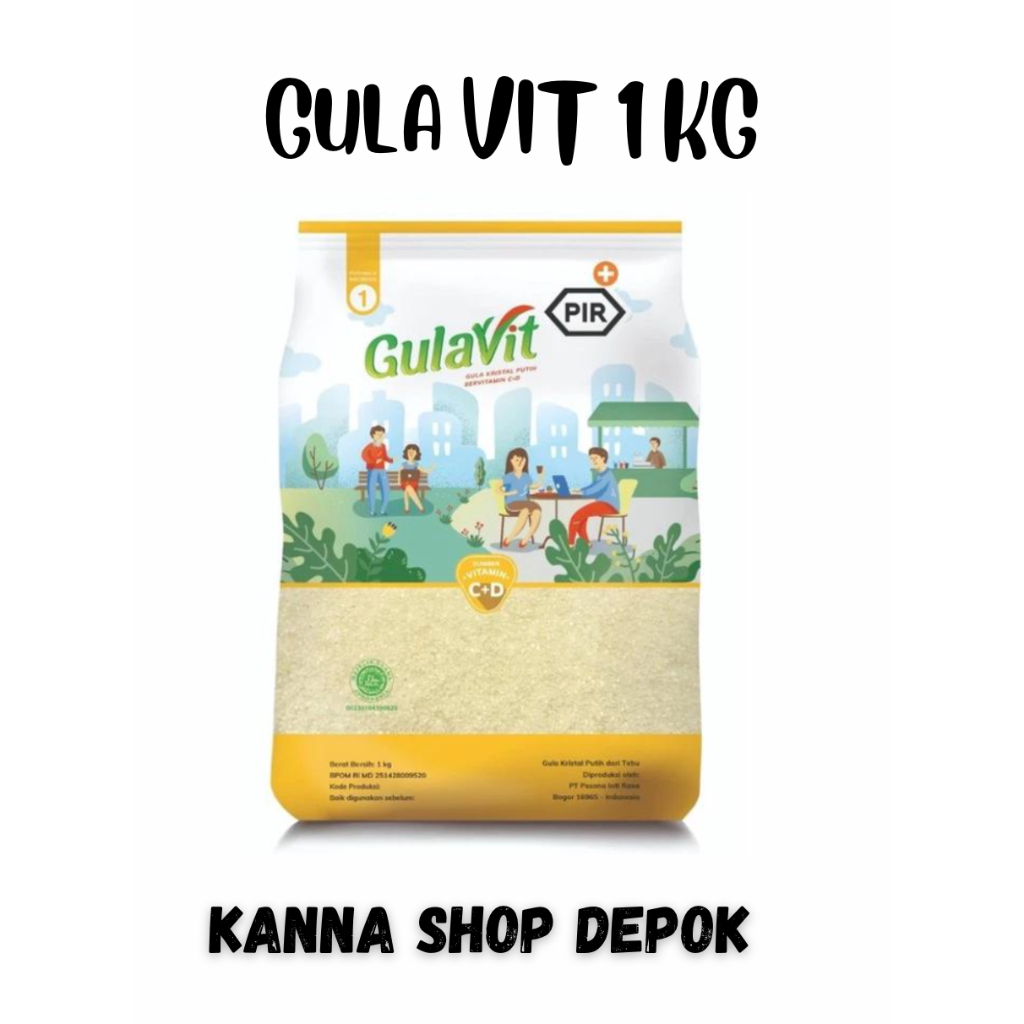 Jual GULAVIT Gula Pasir Kristal 1 kg / Gulavit 1kg | Shopee Indonesia
