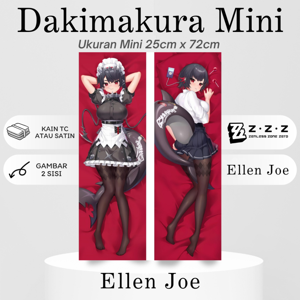 Jual DAKIMAKURA Mini ELLEN JOE ZZZ - Sarung bantal Mini Waifu Anime ...