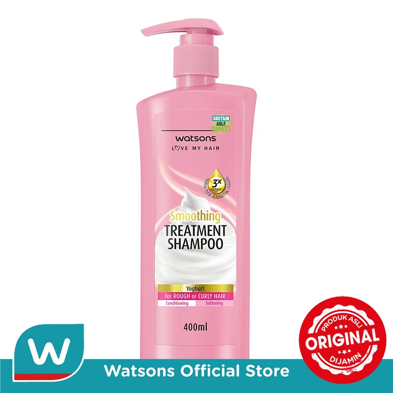 Jual Watsons Yogurt Smoothing Treatment Shampoo 400ml | Shopee Indonesia
